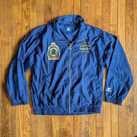 STARTER | Jackets & Coats | Vintage Starter Us Navy Uss Abraham Lincoln ...